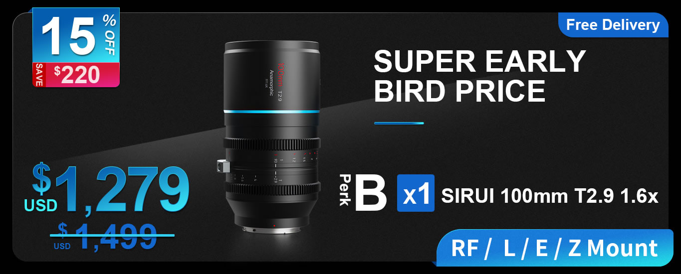 SIRUI 1.6x Full-Frame Anamorphic Lineup And SIRUI Anamorphic Adapter
